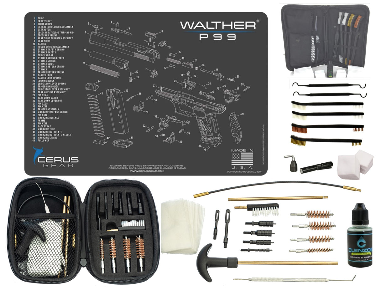 WALTHER P99 CERUS Gear Schematic (Exploded View) Pistol ProMat, Range ...