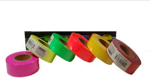 VAS HIGH Visibility Rainbow Trail Marking & Flagging Tape - Outdoor, C ...