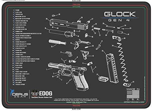 Rifle Cleaning Mat EDOG Cerus Gear VP9 Schematic Gun Cleaning Mat ...